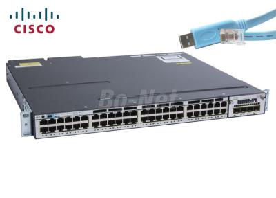 China Cisco WS-C3750X-48P-L 48port POE+ Ethernet stackable switch with C3KX-PWR-1100WAC for sale