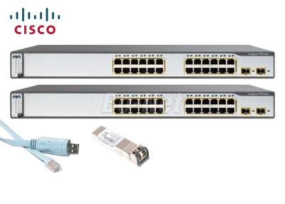 China Cisco WS-C3750-24PS-E 24port 10/100M Switch Managed Network Switch C3750 Series Original New for sale