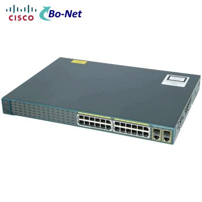 China Cisco WS-C2960+24PC-S managed  2960 Plus 24 10/100 PoE + 2 T/SFP LAN Lite  POE Ethernet Switch for sale