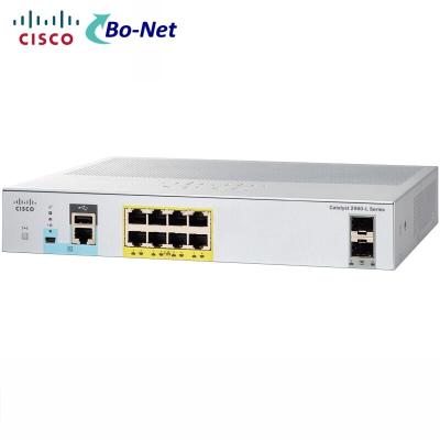 China Cisco WS-C2960L-8PS-LL 2960L 8 port GigE with PoE, 2 x 1G SFP, LAN Lite poe Switch for sale