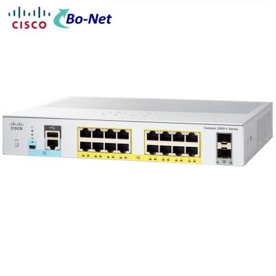 China Cisco WS-C2960L-16PS-LL 2960L 16 port GigE with PoE, 2 x 1G SFP, LAN Lite Switch for sale