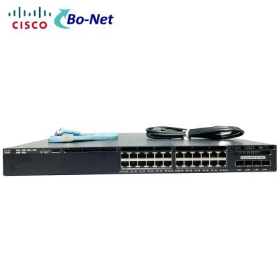 China Cisco 3650 24-Port Gigabit 4x1G Uplink  Ethernet Switch WS-C3650-24TS-S  IP Base for sale