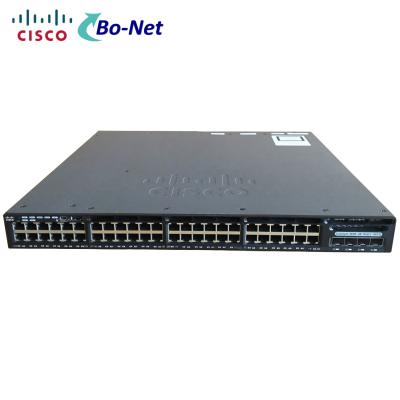 China Cisco WS-C3650-48FS-S 3650 48 Port Full PoE 4x1G Uplink IP Base Switch for sale