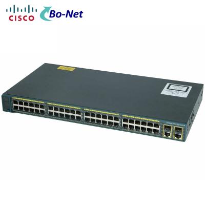 China 48 Port Used Cisco Switches Cisco WS-C2960+48TC-S Catalyst 2960 Plus 10/100 2 T/SFP for sale