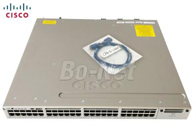 China Stackable Used Cisco Switches WS-C3850-48T-L 48 Port 350WAC Power Supply 50/60 Hz for sale