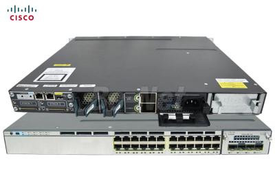 China Catalyst 3750X Used Cisco Switches WS-C3750X-24P-S 24 Port Gigabit PoE Network for sale