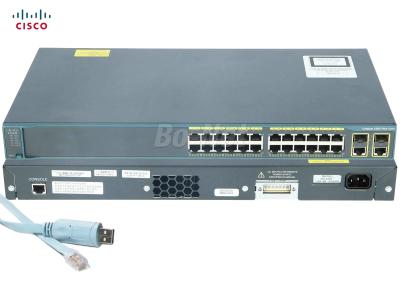China Fast Ethernet Used Cisco Switches WS-C2960+24TC-L 2960 Plus 24 10/100 2 X 1G SFP for sale