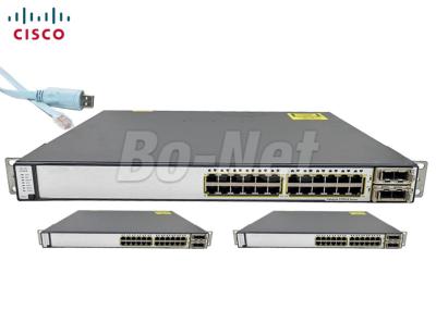 China Full Duplex 24 Port Used Cisco Gigabit Switch Catalyst WS-C3750E-24TD-E 3750E for sale