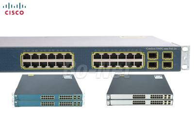 China 10/100/1000Mbps Cisco Gigabyte POE Switch , Used Cisco Routers Switches 24 Ports for sale