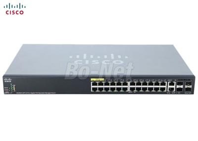 China SG350X-24P-K9-CN Cisco 24 Port 10 Gigabit Ethernet Switch With SFP Module GLC-LH-SMD for sale