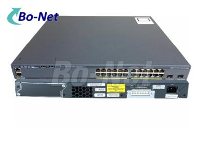 China LAN Base 24 Port Cisco POE Switch 370W 2 X 10G SFP+ WS-C2960X-24PD-L Rack Mountable for sale