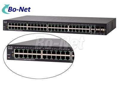 China 48 Port Used Cisco Switches 2 SFP Port 256 MB Flash W/ MGBLH1 SFP SG350-52-K9-CN for sale