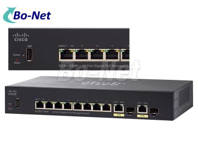 China Durable Used Cisco Switches , Gigabit POE Managed Switch SG350-10MP-K9-CN SG350-10MP for sale