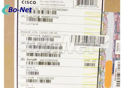 China Cisco Gigabit Switch 9200L Series 24 Port PoE Network Switch C9200L-24P-4X-E for sale