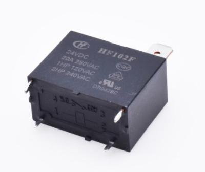China New Original HF102F-12VDC Hongfa Relay HF102F-12VDC 20A 250VAC 4 PIN RELAY for sale