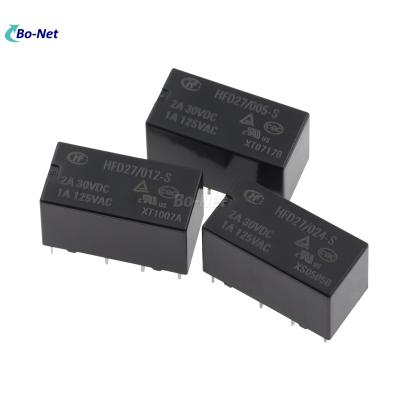 China HFD27-024-S Electronic components Support BOM Quotation 12VDC 2A 8pin relay HFD27-024-S for sale