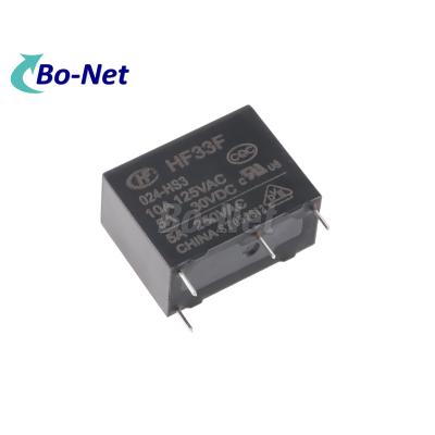 China HF33F-024-HSL3 Electronic components New Original 12V Relay HF33F-024-HSL3 5A 4 PIN Power Relay A Group Of Normally Open for sale