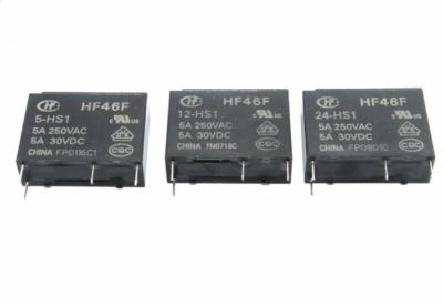 China Socket Mounting 5V 5A Electromagnetic Power Relay HF46F-012-HS1 HF46F-024-HS1 for sale