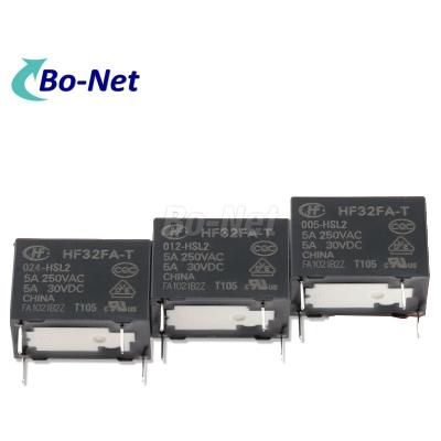 China HONGFA 4 PINS 5A 5VDC BOM Pcb Power Relay HF32FA-T-012-HSL1 for sale