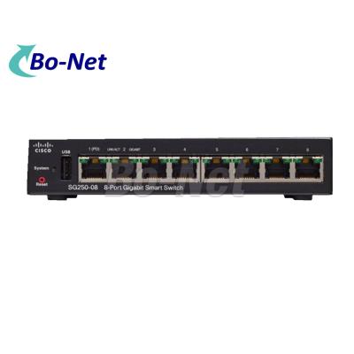 China New original CISCO SG250-08-K9-CN 8 Port 10/100 Gigabit Ethernet Network Switch for sale