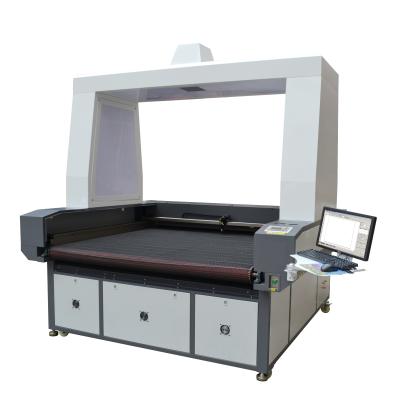 China Digital Printing Intelligent CO2 Fabric Laser Cutting Machine 150W Water Cooling for sale
