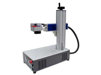 China Desktop 20 Watt Fiber Laser Marking Machine Metal 100*100mm Marking Area for sale