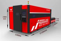 China Large Surrounding Exchange Platform Fiber Laser Cutting Machine For Metal 3000W 6000W for sale