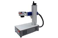 China Air Cooling Fiber Laser Marking Machine With Rotating Shaft Marker For Metal 20w 30w 50w for sale