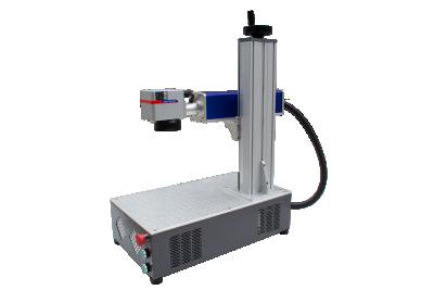 China Desktop Fiber Laser Engraving Machine For Metal Ss Cs Laser Marker Machine 20w 30w 50w for sale