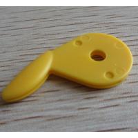 China Customised blade holder injection molding components, yellow color, matt finish, single shot molding, for sale