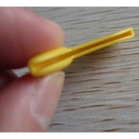 China Customised blade holder injection molding components, yellow color, matt finish, single shot molding, for sale