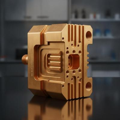 China Beryllium Copper Cooling Insert Injection Mold with 105 W/mK Thermal Conductivity for Deep Core Pin Rapid Heat Removal for sale