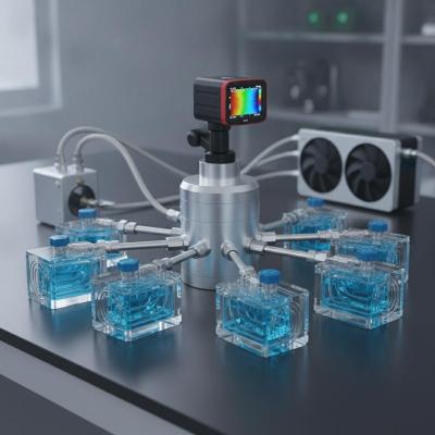 China High Efficiency Water Cooling Manifold System with Balanced Cooling, Individual Flow Control per Cavity, and Thermal Imaging Verification for sale