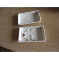 China Single shot injection molding/ electornic enclosure/material PP and calcium carbonate/ White color/ texture surface for sale