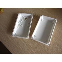 China Single shot injection molding/ electornic enclosure/material PP and calcium carbonate/ White color/ texture surface for sale