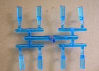 China Precision Plastic Injection Moulding For Gloss Finish Translucent Blue Medical Products Lugs for sale