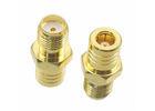 China Gold Plating RF Coaxial Connectors SMA Female to SMB Female Adapter 0.49N for sale