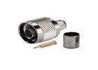 China 50 Ohm 12 Ghz RF Coaxial Connectors Male Plug Crimp Stainless Steel Body Material for sale