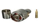 China Crimp Straight GR 214 Wireless Satellite To Aerial Connector N Type Male Plug for sale