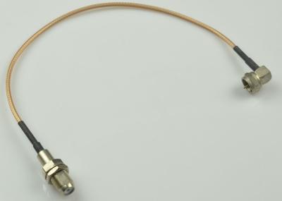 China Custom RF Cable Assemblies F Connector Female To Male Connector 75 ohm for sale
