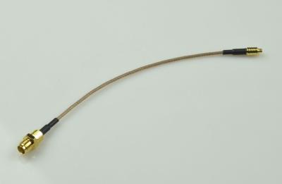 China Wireless Industries RF Cable Assembly SMA Female To Straight MMCX RG 178 Cable for sale