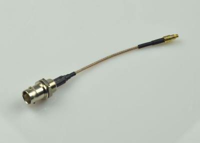 China Low Loss BNC Female To MMCX Male Straight Connector RF Coaxial Cable Assembly for sale