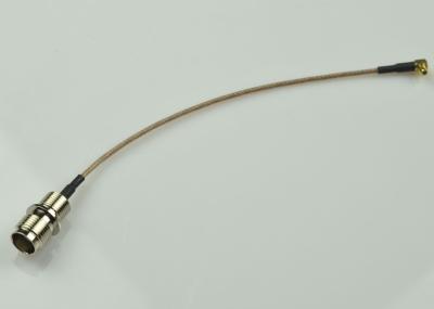 China TNC Female To MMCX Right Angle Rf Coaxial Cable Assembly RG 178 50 OHM for sale