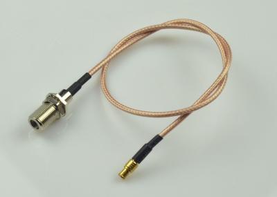 China Wireless Industrial F Female To MCX Male Connector RG 316 Coaxial Cable Assembly for sale