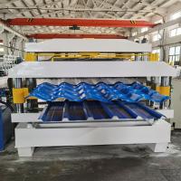 China Triple Layer Roof Sheet Roll Forming Machine Corrugated Tile for sale