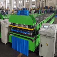 China Glazed Steel Roofing Sheet Manufacturing Machine For Construction Works for sale