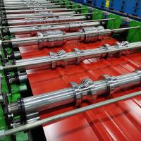 China Glazed Steel Roofing Sheet Manufacturing Machine For Construction Works for sale