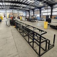 China glazed tile Storage Rack Roll Forming Machine Colored Steel 7.5kw for sale