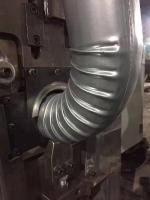 China PLC Panasonic Elbow Roll Pipe Forming Machine 75mm 5.5kw for sale