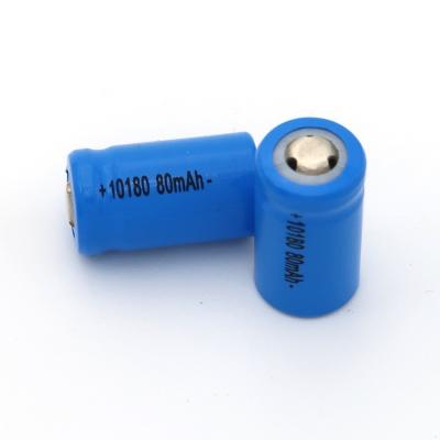 China Factory Price 10180 10280 10300 10380 10400 10840 Lithium Ion Battery 3.7 80mAh Electric Toy  Rechargeable Lithium Battery for sale
